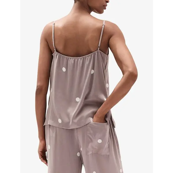 THE WHITE COMPANY Spot-print Two-piece Silk Pyjamas