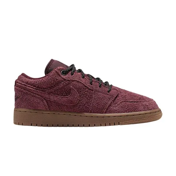 JORDAN 1 Low Se Gs 'dark Team Gum Medium Brown Black - Red