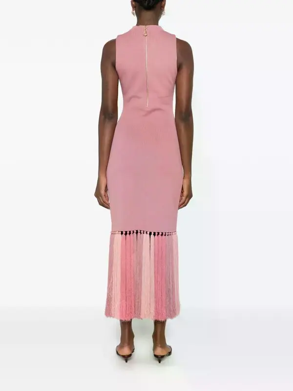 Aje Sofina Tassel-trimmed Midi Dress