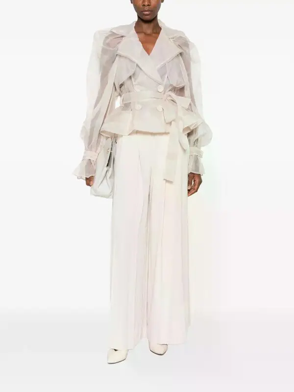 Aje Renew Double-breasted Jacket - Neutrals