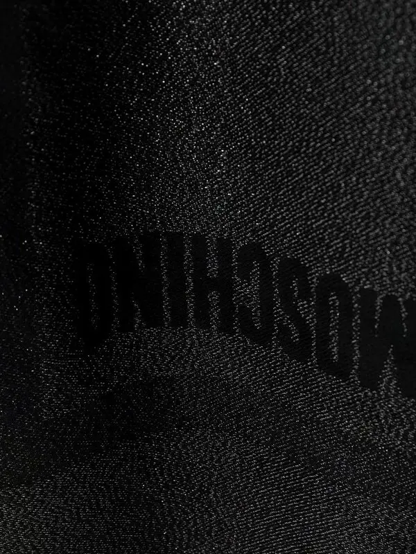 Moschino Logo-print Metallic-effect Scarf