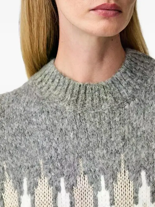 JOOP! Geometric-pattern Short-sleeve Sweater