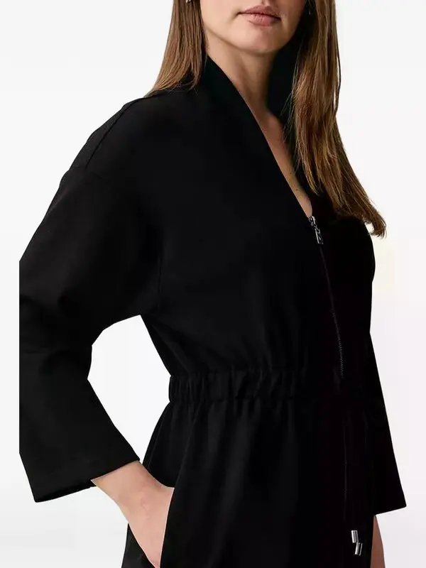 Joseph Ribkoff Drawstring-waist Zip-up Dress