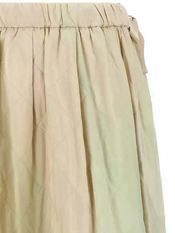 Max Mara Bow-detail Midi Skirt - Neutrals