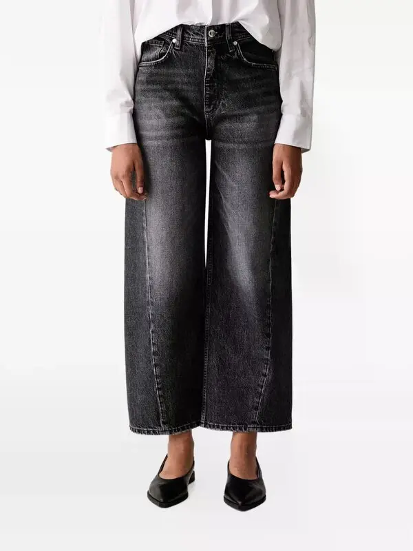 JOOP! Wide-leg Cropped Jeans - Grey