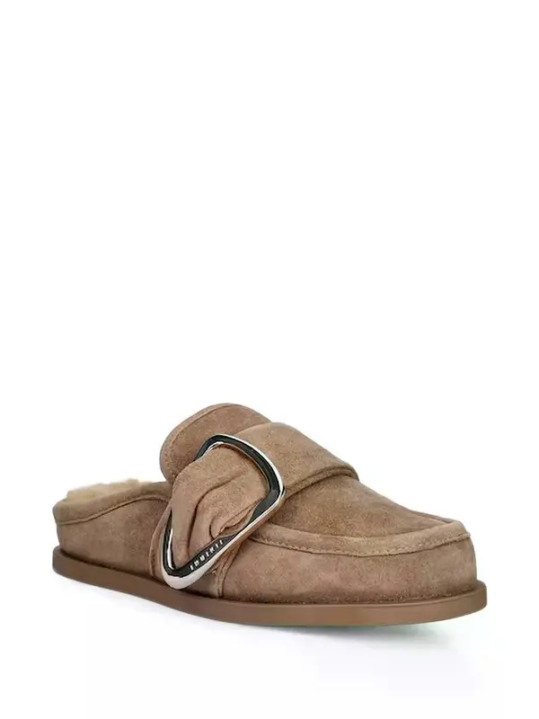 Inuikii Buckle-detail Suede Mules