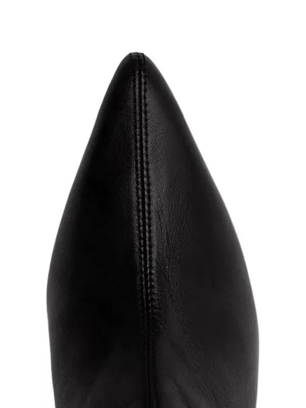 JONAK PARIS Delaine Pointed-toe Leather Boots - Black