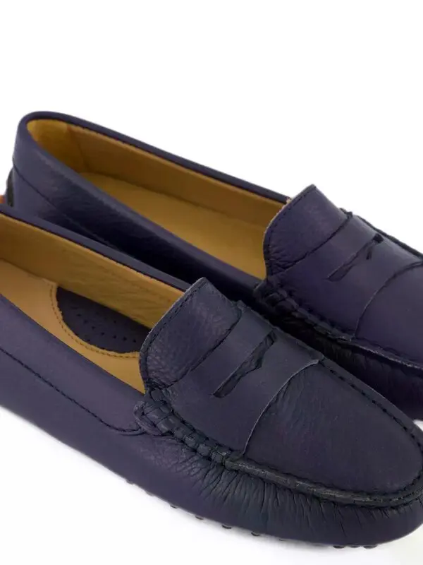 ATELIER VERDI Grained Leather Loafers