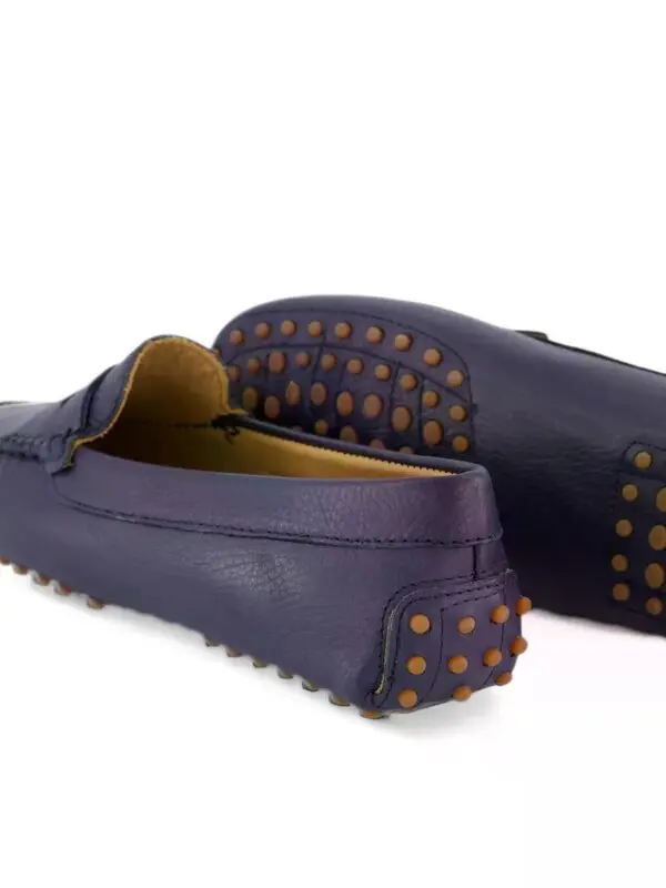 ATELIER VERDI Grained Leather Loafers