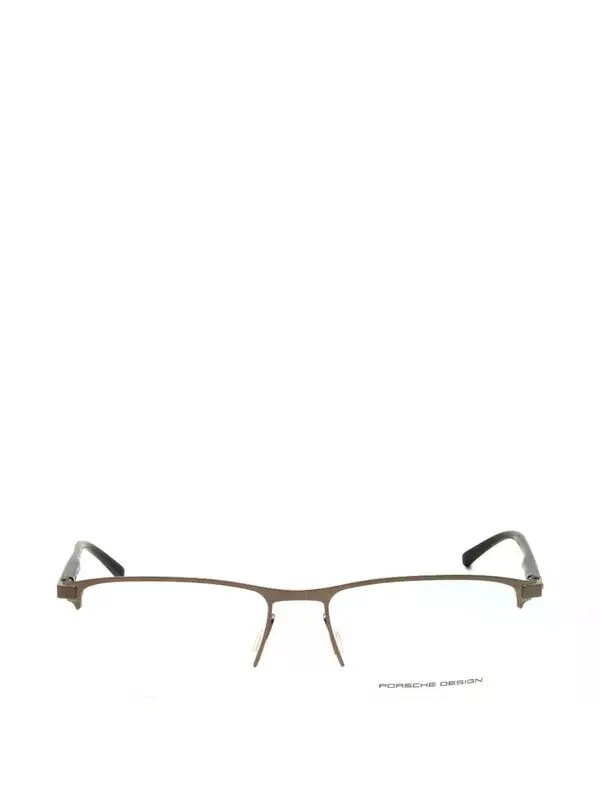 Porsche Design Rectangle-frame Half-rim Glasses