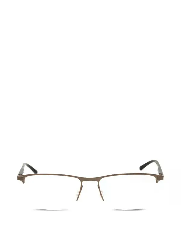 Porsche Design Rectangle-frame Half-rim Glasses