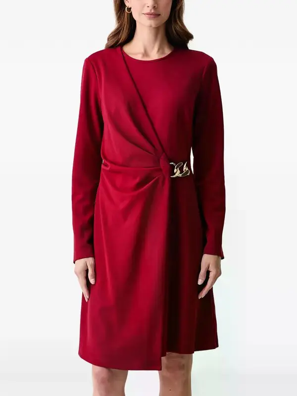 Joseph Ribkoff Chain-detail Draped Mini Dress