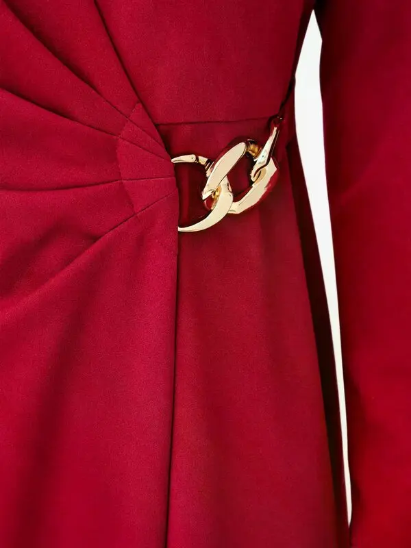 Joseph Ribkoff Chain-detail Draped Mini Dress