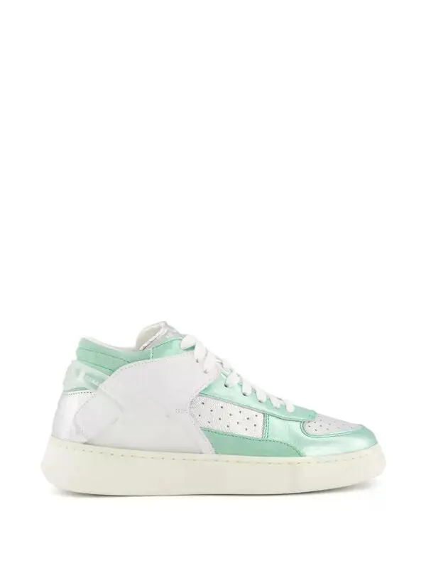 RUN OF Mid Metal Sneakers - Green