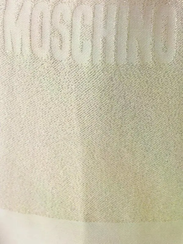 Moschino Logo-jacquard Fringed Scarf