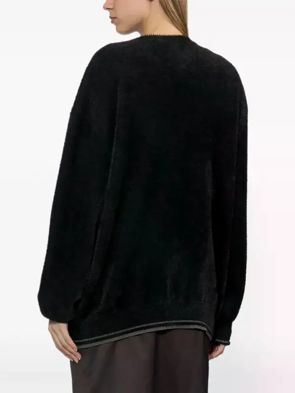We11Done Logo-patch Cardigan