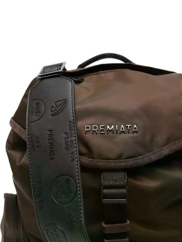 Premiata Logo-plaque Buckle-fastening Backpack