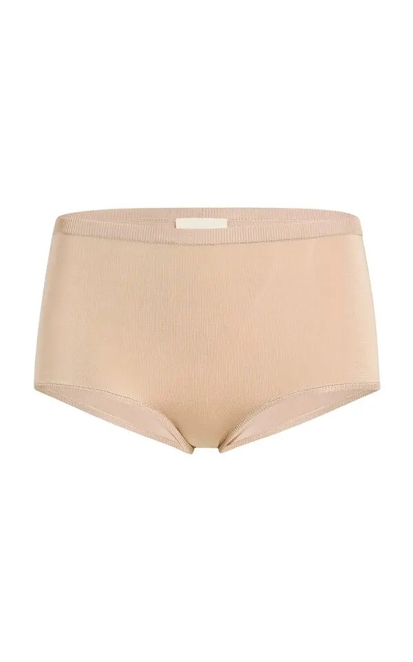 Khaite Geri Mid-rise Mini Shorts - Neutral