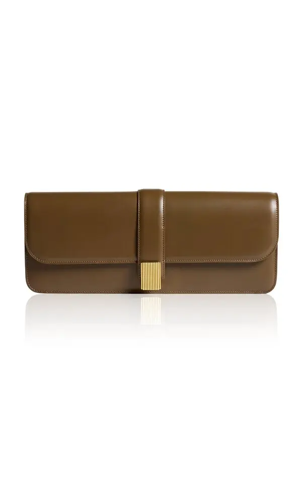 Khaite Blake Clutch - Olive