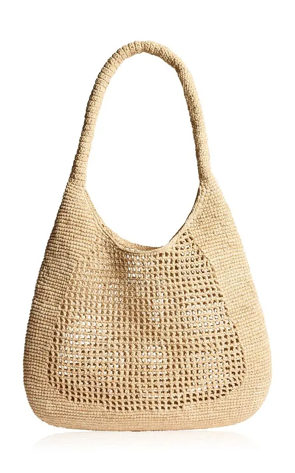 Khaite Joan Large Raffia Hobo