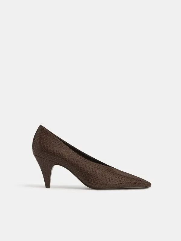 REFORMATION Calista High Pump - Brown