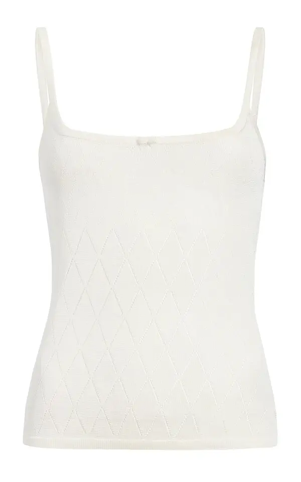 Khaite Wendi Scoop-neck Tank Top - Ivory
