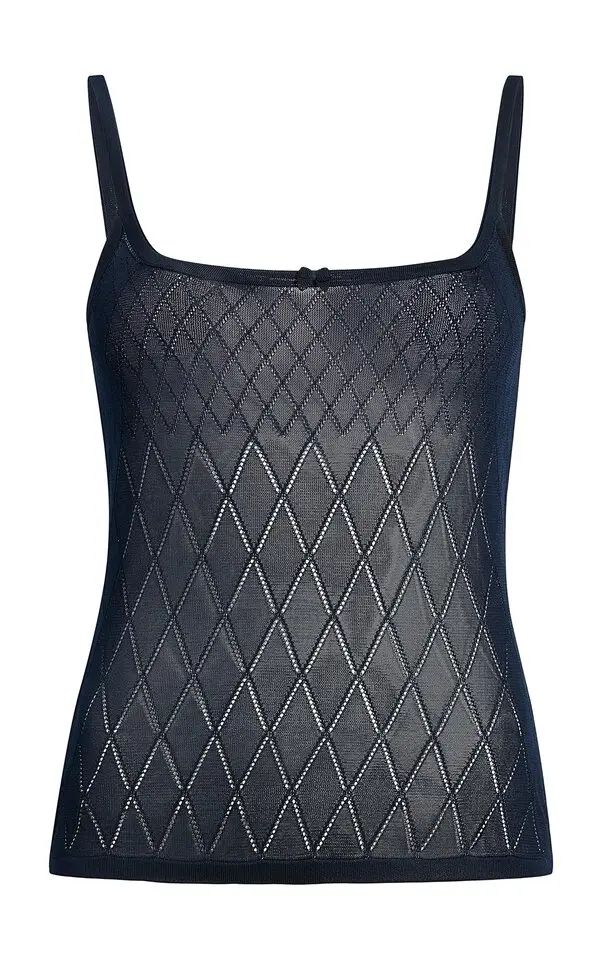 Khaite Wendi Scoop-neck Tank Top - Navy