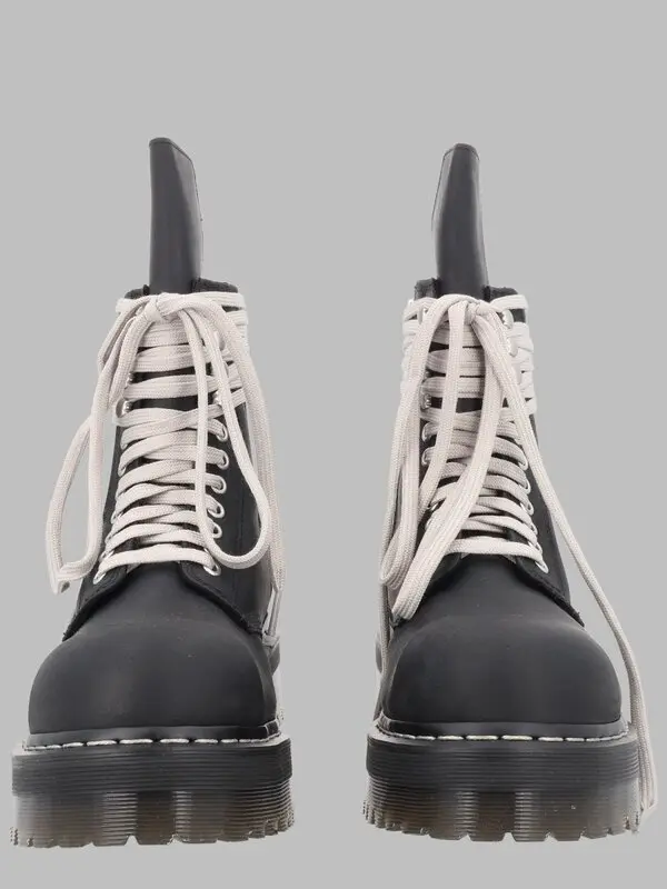 DR. MARTENS X RICK OWENS Rick Owens-style Leather Mini Boots