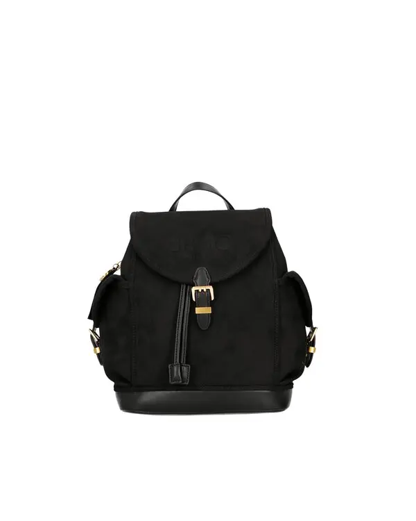 Liu Jo Logo Backpack With Flap Closure - Nero