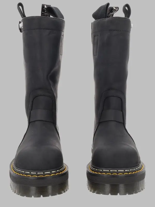 DR. MARTENS X RICK OWENS Rick Owens-style Leather Mini Boots