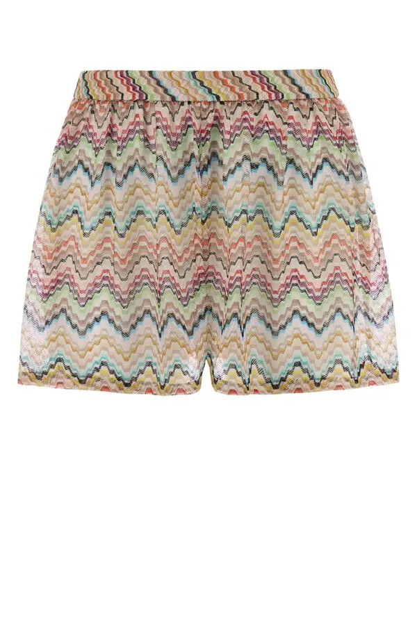 Missoni Embroidered Mesh Mini Shorts - Printed