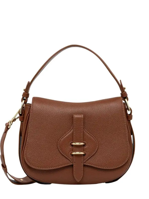 COCCINELLE Italian Calf Leather Shoulder Bag - Brown