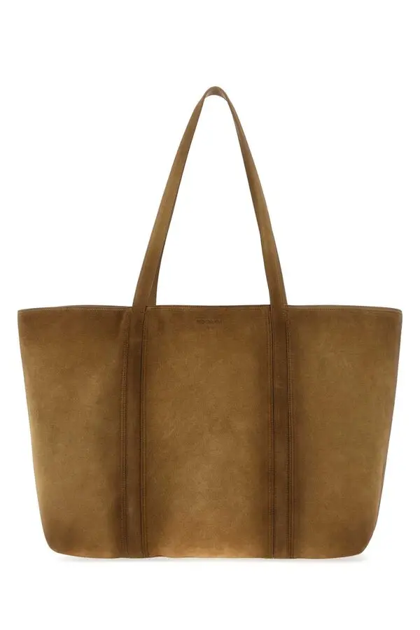 JIL SANDER Suede Mini Shopping Handbag With Forage Handle