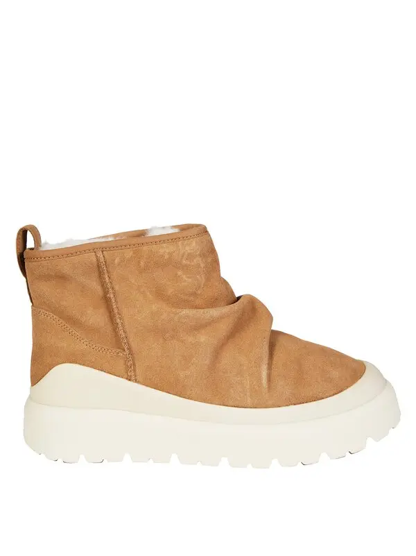 UGG Classic Mini Platform Suede Boots - Beige