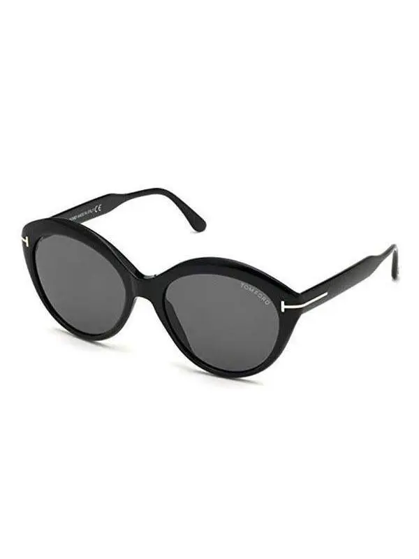 TOM FORD Ft0763-f Sunglasses Shiny Black / Smoke - Default