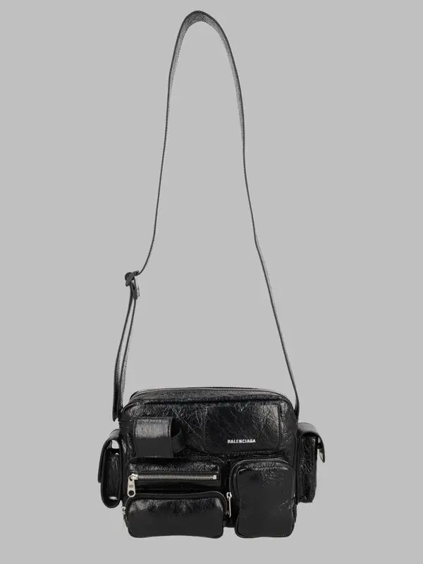 Balenciaga Leather Mini Shoulder Bag - Black