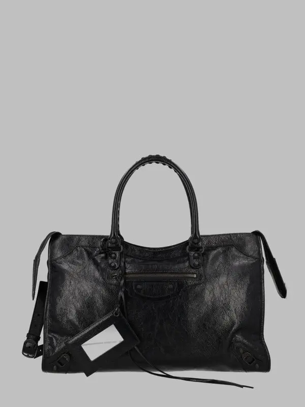 Balenciaga Leather Mini Shoulder Bag - Black