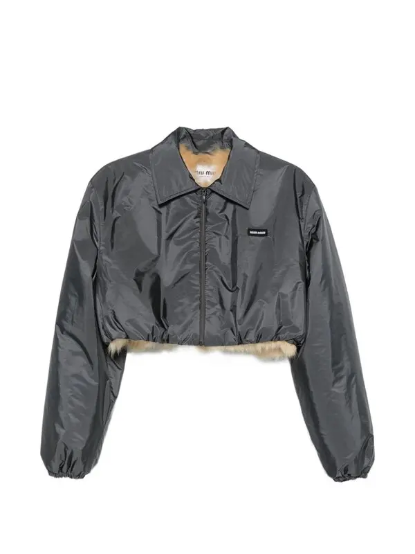 Miu Miu Cropped Blouson Jacket - Multicolor