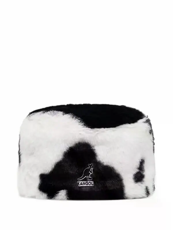 KANGOL Cow-print Faux-fur Bucket Hat