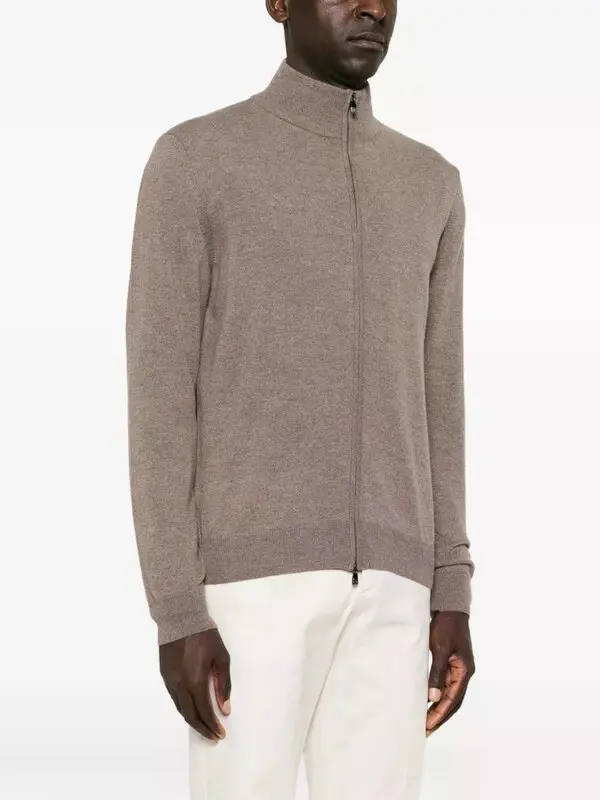 Corneliani Zip-up Knitted Sweater