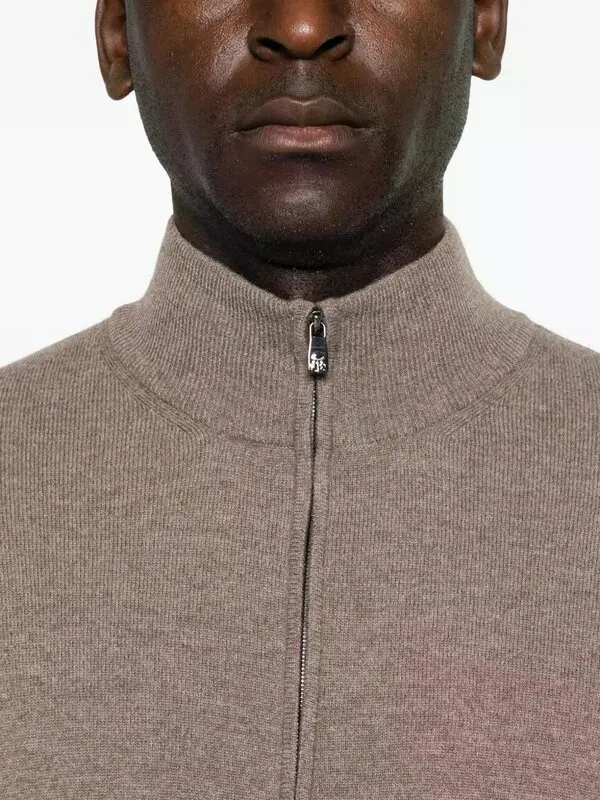Corneliani Zip-up Knitted Sweater