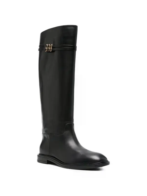 BALDININI Logo-plaque Knee-high Boots