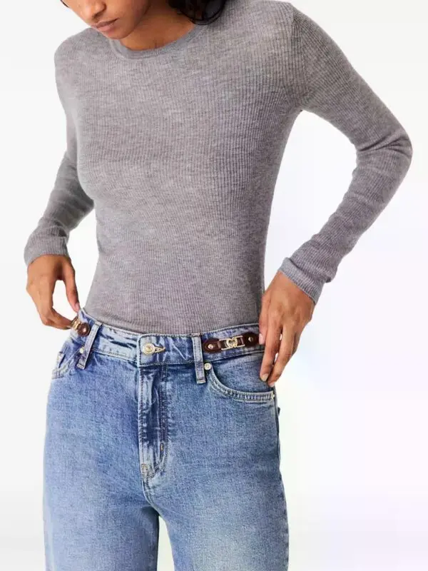 Maje Ribbed-knit T-shirt