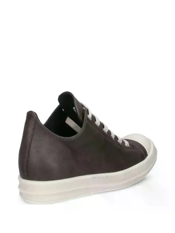 Rick Owens Leather Low-top Sneakers