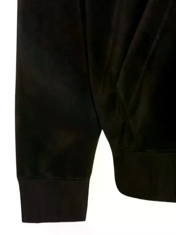 Y3 Logo-print Velvet Hoodie
