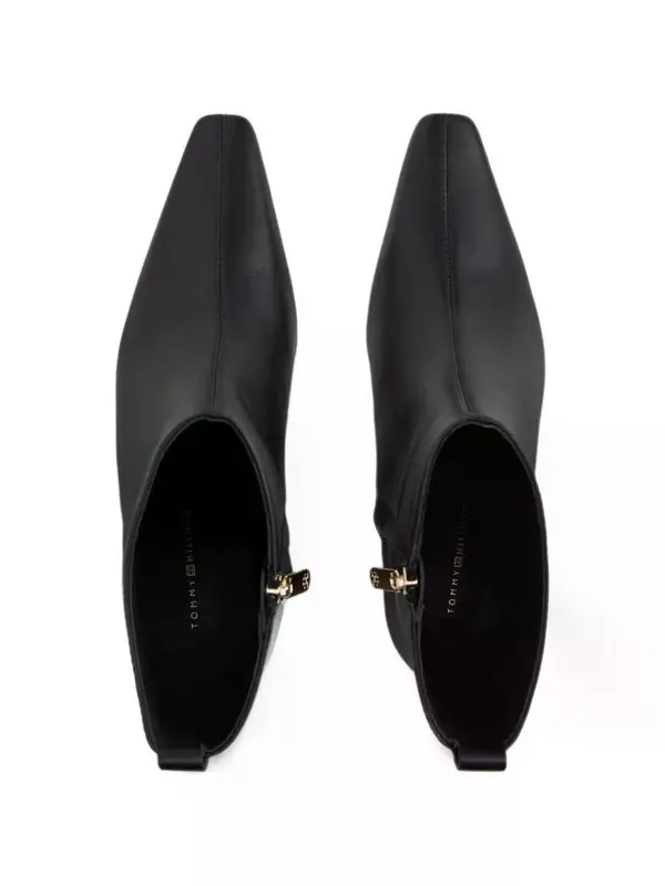 Tommy Hilfiger Pointed-toe Ankle Boots - Black