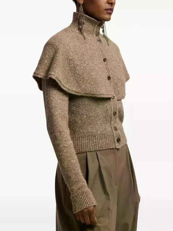 Ralph Lauren Cape-overlay Cardigan
