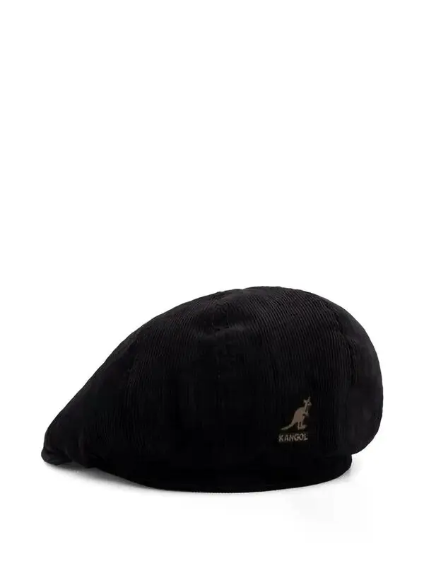 KANGOL Corduroy Flat Cap - Black
