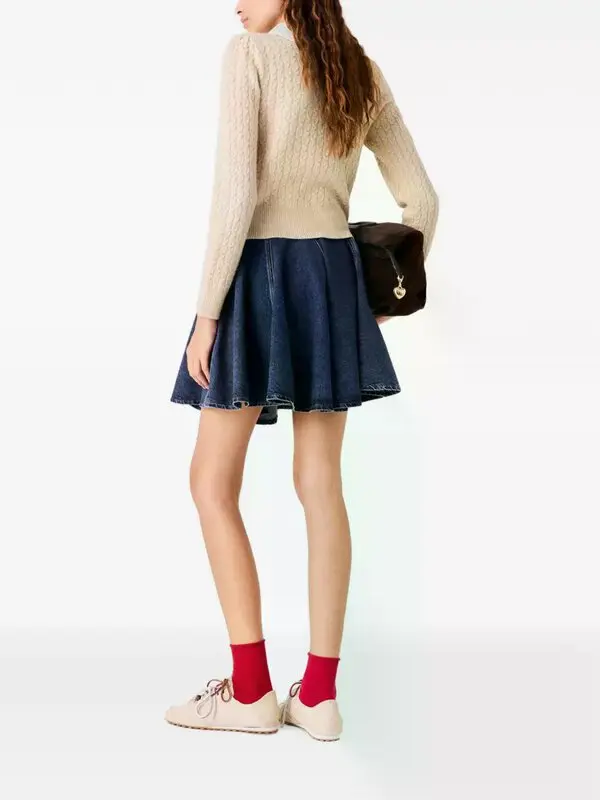 Maje Removable Poplin-collar Jumper