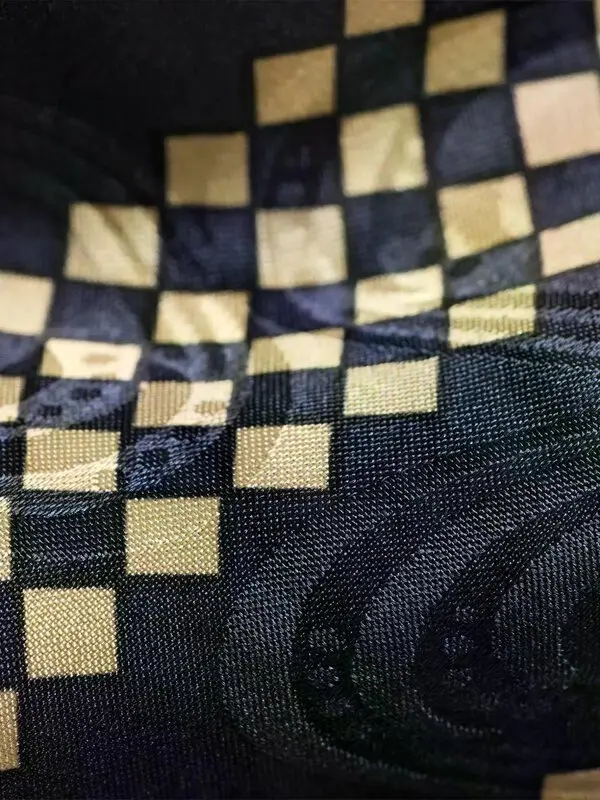 Ralph Lauren Paisley-jacquard Checkered-stripe Tie - Blue